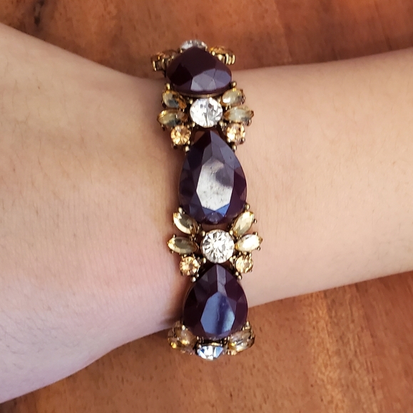 Francesca's Collections | Jewelry | Plum Shimmer Teardrop Stretch ...